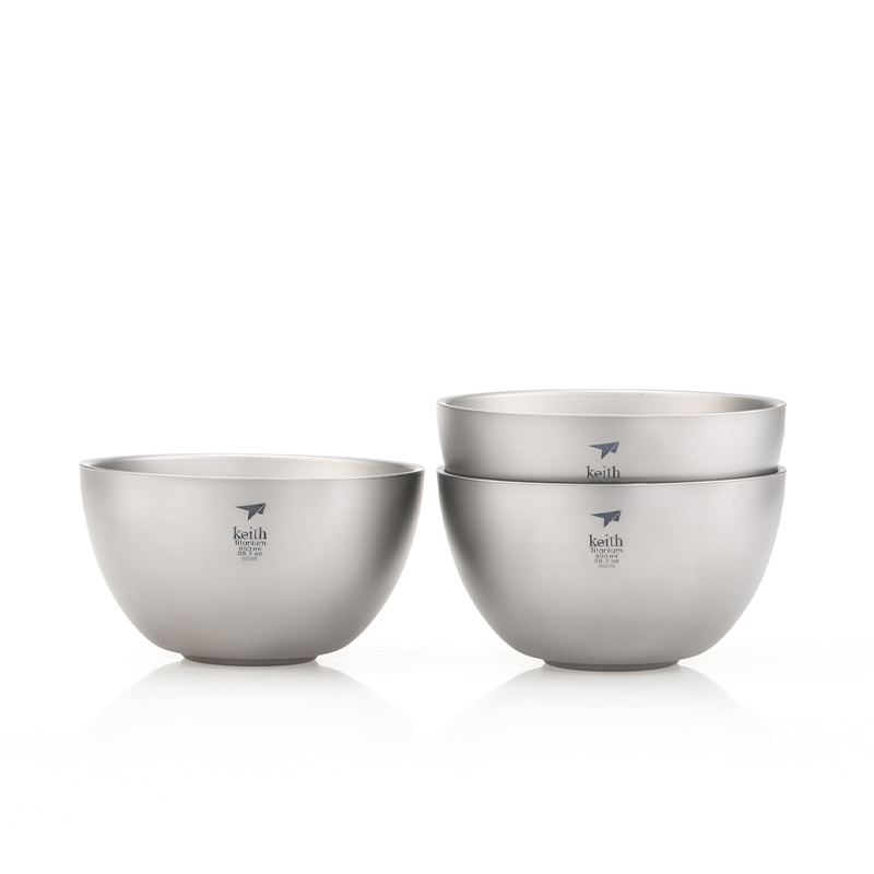 KEITH Titanium Ti5355 Double-Wall Insulated Bowl - keithtitanium